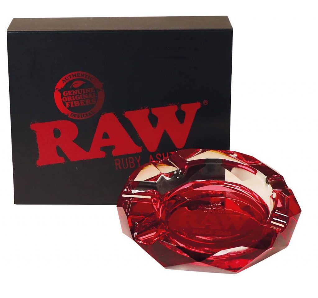 Raw Glass Ashtray Ruby – Red Ruby - Torino - MonkeysGod